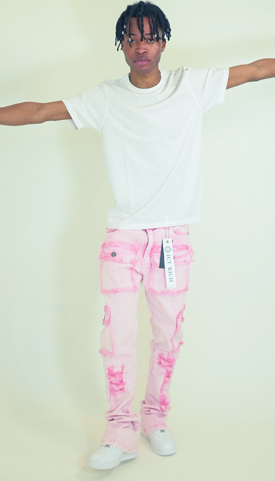 Marvel Pink | Stacked Jeans – ICY RICH Official