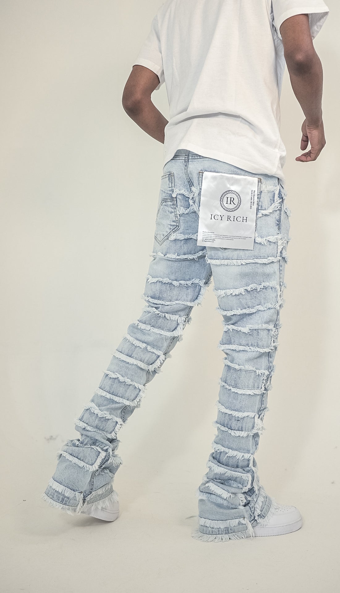 Matrix Blue | Stacked Jeans – ICY RICH Official